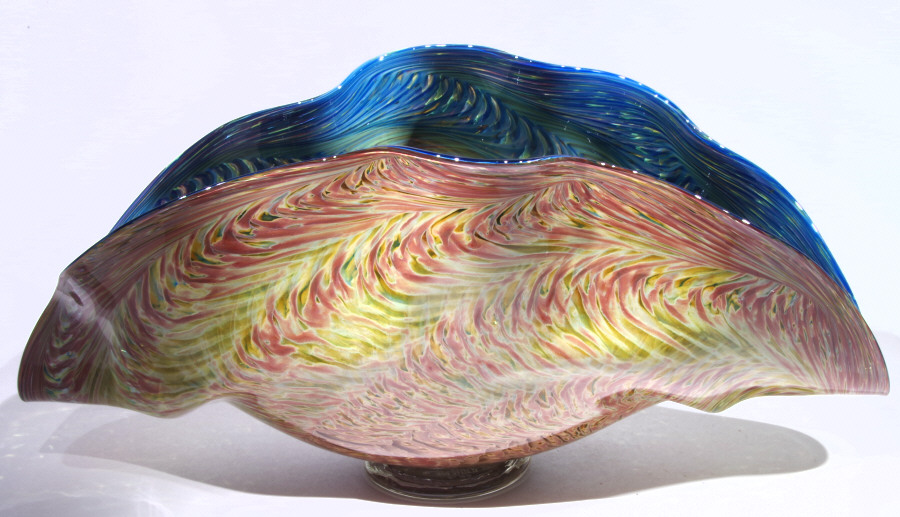 Art Glass Shell Platter from Kela's...a glass gallery on Kauaii