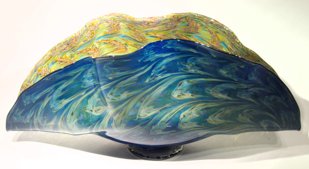 Art Glass Shell Platter from Kela's...a glass gallery on Kauaii