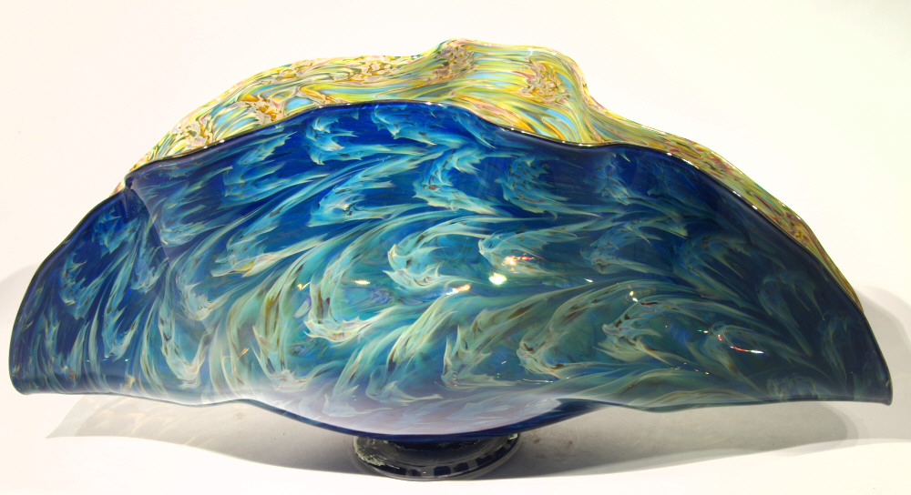 Art Glass Shell Platter from Kela's...a glass gallery on Kauaii